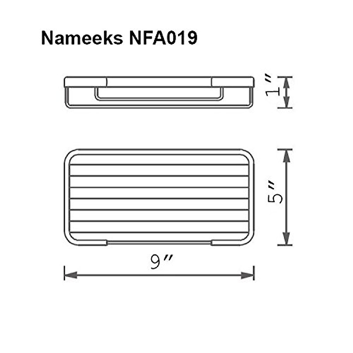 Nameeks NFA019 NFA Shower Basket, One Size, Chrome