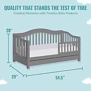 Dream On Me Toddler Day Bed, Steel Grey