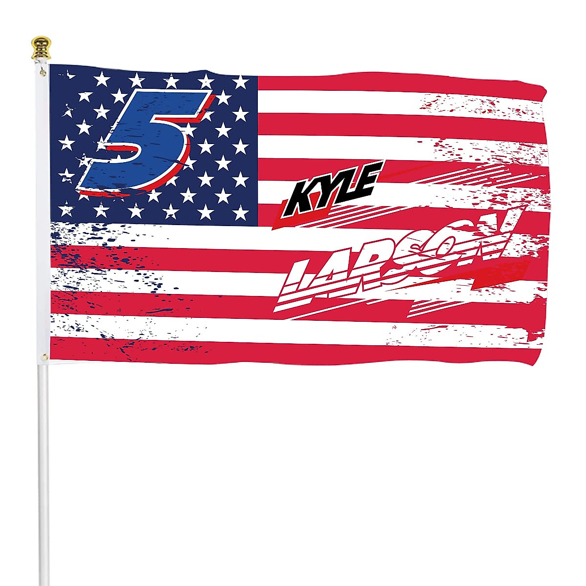 Bayyon Kyle Larson #5 Flag 3x5Feet for Car Fans with Brass Grommets