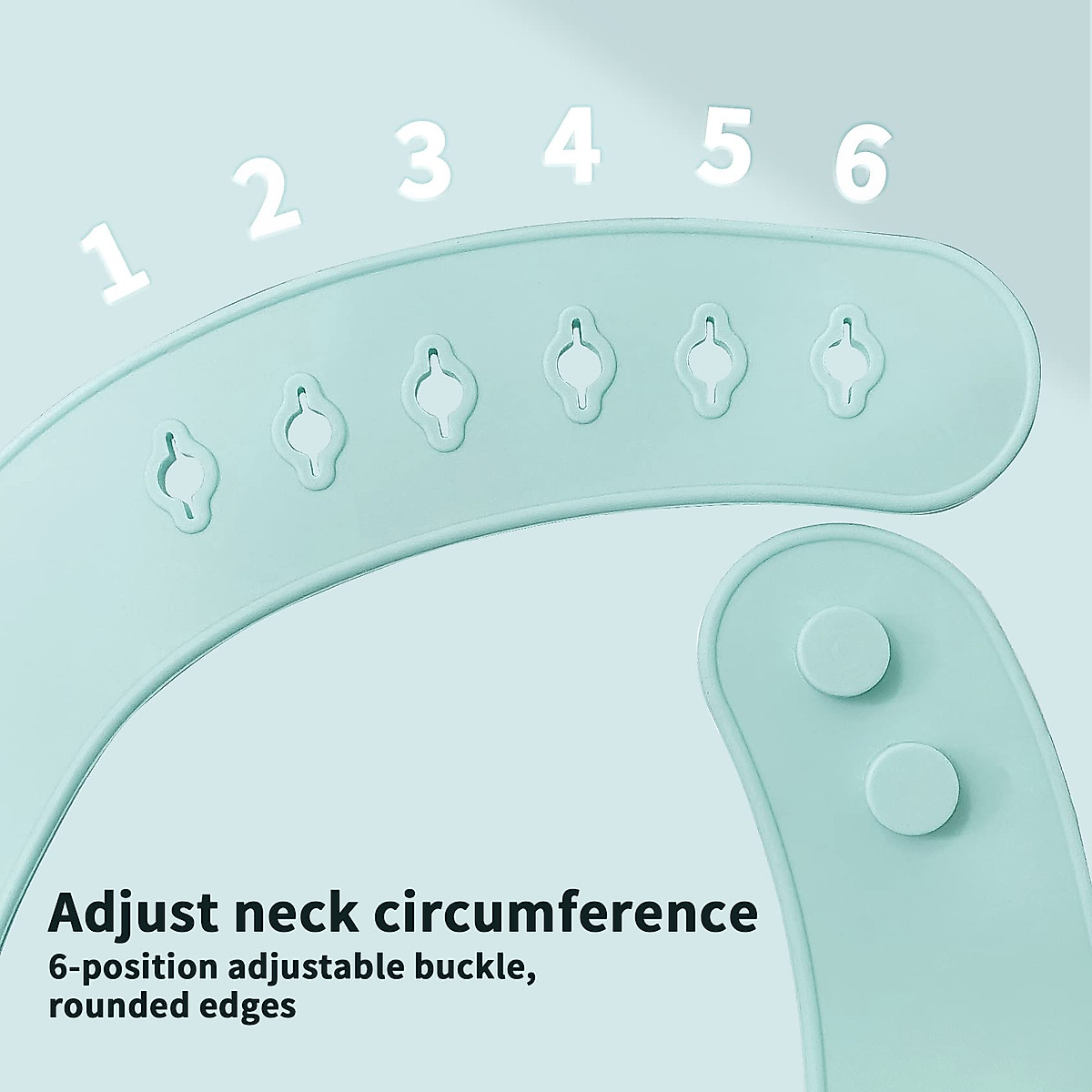 Maveek Silicone Baby Bibs for Eating, Drool Bibs for Babies Gender Neutral Toddler Bandana Bibs Food Catcher for Baby Boys and Girls, Waterproof Soft Non Messy Dusky Pink + Dusky Blue (12-36 Months)