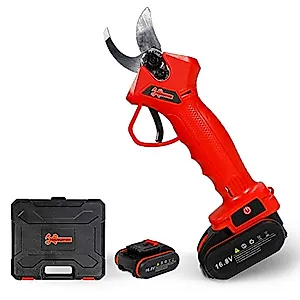 Navegando Electric Pruner Shears with 2 PCS Backup Rechargeable 16.8V 2Ah Lithium Battery Powered Tree Branch Pruner Professional Cordless Pruning Shears