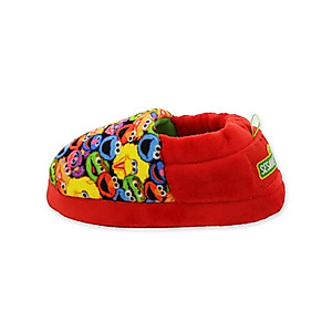 Sesame Street Elmo Boys Girls Aline Slippers with Indoor/Outdoor Sole (7-8 M US Toddler, Multi)