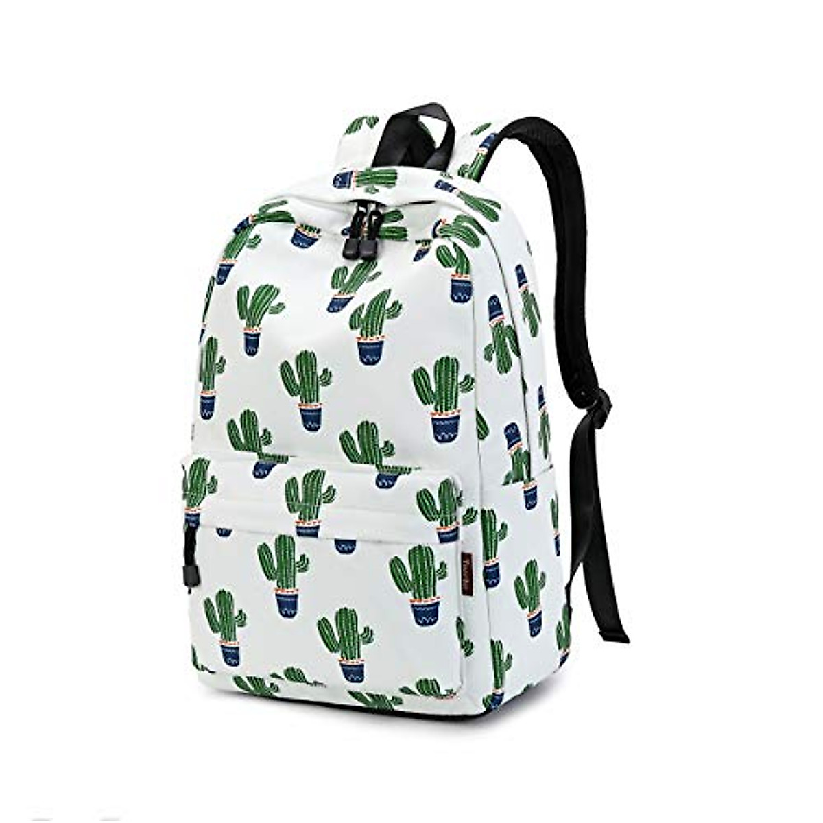 Joymoze Waterproof Cute School Backpack for Boys and Girls Lightweight Chic Prints Bookbag Cactus