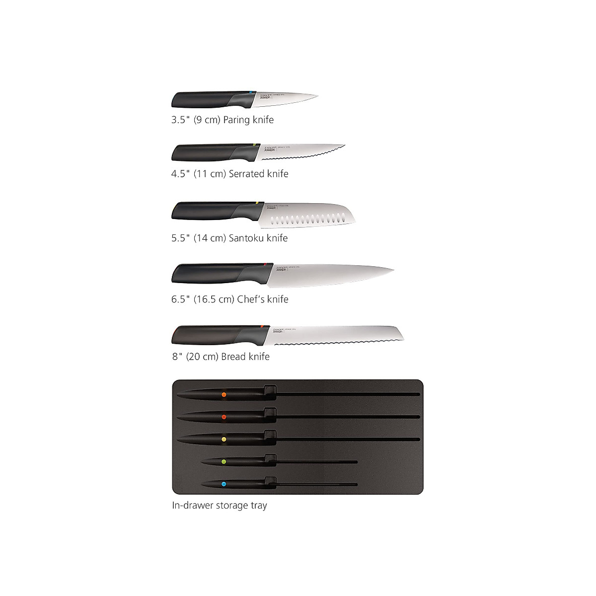 Joseph Joseph Elevate Knives Store 5-Piece Set
