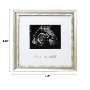 Lil Peach Bless This Child Keepsake Frame, Thoughtful Gifts, Gift For New Parents, or Addition to Baby Registry, Silver