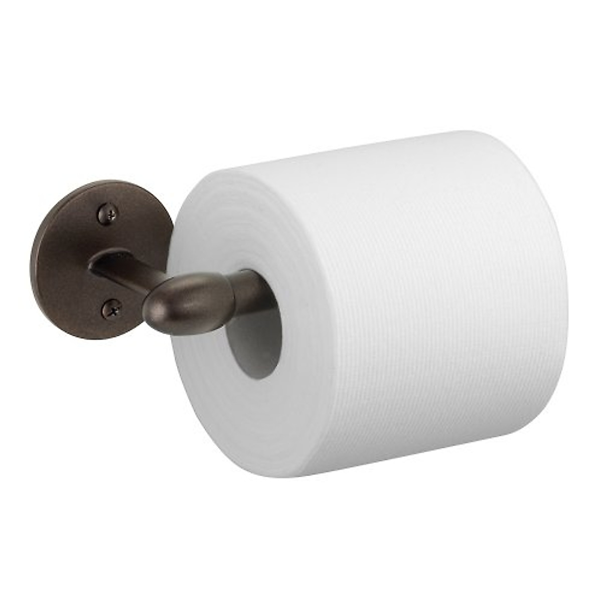 iDesign Orbinni Steel Wall Mount Toilet Paper Dispenser - 7" x 2.5" x 3.5", Bronze