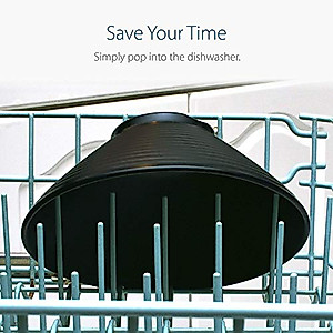 4 Sets (12 Piece) 57 Ounce Large Japanese Ramen Noodle Soup Bowl Melamine Hard Plastic Dishware Ramen Bowl Set with Matching Spoon and Chopsticks for Udon Soba Pho Asian Noodles (4, Black, 9 inches)