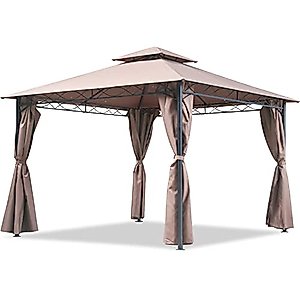 FDW Canopy Tent Gazebo 10' X 13' Grill Gazebo for Patios BBQ Outdoor Patio Large Garden Top Gazebo with Sidewall Party Tent