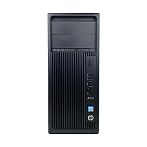 HP Z240 Tower Workstation - Intel Core i7-7700 3.6GHz (4.2GHz Turbo) 4 Core Processor, 8GB DDR4 Memory, 250GB NVMe SSD, 1TB HDD, Nvidia NVS310, Windows 10 Pro (Renewed)