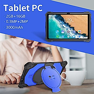 HD 7 Inch Android Tablet IPS Portable for WiFi Bluetooth Voice Call Game Video Learning Tablet, SIM Card Communication Function