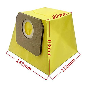 KENSHIRE 6 pack car filter bag compatible for Honda Odyssey car vacuum bags part 2940380 & 84909-TK8-A01 with built in car vacuum cleaner replacement for Honda bags