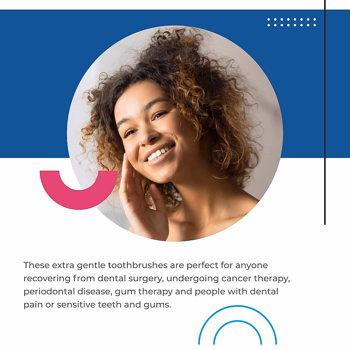 Tess Oral Health Ultra Soft Toothbrush - Post Surgical & Oncology Ultra-Soft Bristle Toothbrush - Gentle Care Extra Soft Bristles for Sensitive Gums (1 Dozen)