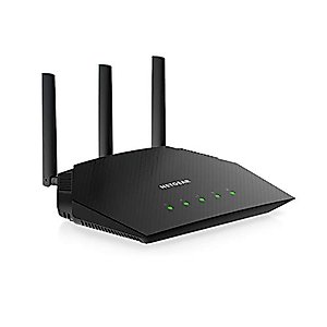 NETGEAR 4-Stream WiFi 6 Router (R6700AXS) – with 1-Year Armor Cybersecurity Subscription - AX1800 Wireless Speed (Up to 1.8 Gbps) | Coverage up to 1,500 sq. ft., 20+ devices, AX WiFi 6 w/ 1yr Security