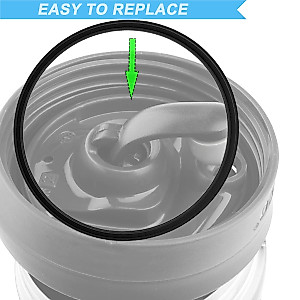 10 Pcs Replacement Gasket Rubber Lid Seals Compatible with 16 & 20 oz Contigo Snapseal Byron Travel Mug Ring, Silicone Leak-Proof Replacement Part for Contigo Coffee Travel Tumbler, Black