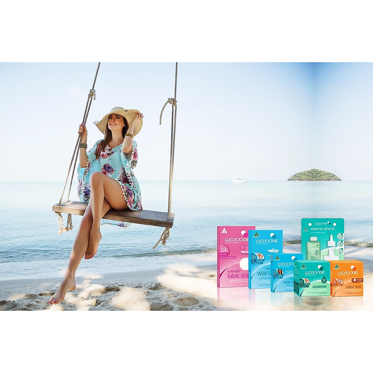 Waxxxie Ready To Use Body Strips 20pk Professional Large Pre Waxed Strips for Salon Quality Waxing from your Home