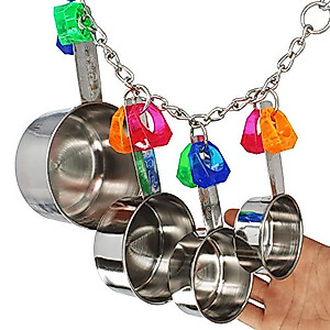 Bonka Bird Toys 1410 Cup Delight Parrot Cages African Grey Amazon Large Macaw Parrots Cockatoo