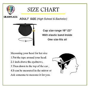 GradPlaza Matte Graduation Cap with Tassel White Graduation hat for High School College Adult 2024 and 2025