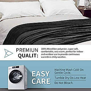 EIUE Comfortable Flannel Fleece Blanket,2 Packs Throw Size Lightweight Nap Quilt Blanket for Home,Office and Outdoor Travel,for Adults and Kids.(2 Packs,40x60 inch)