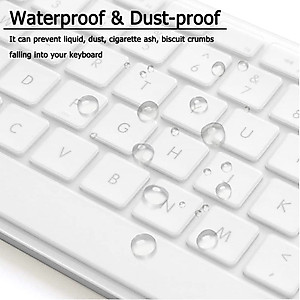 Silicone Keyboard Cover Skin for iMac Wired USB Keyboard with Numeric Keypad MB110LL/B (A1243) US Layout Protector Skin Accessories Transparent