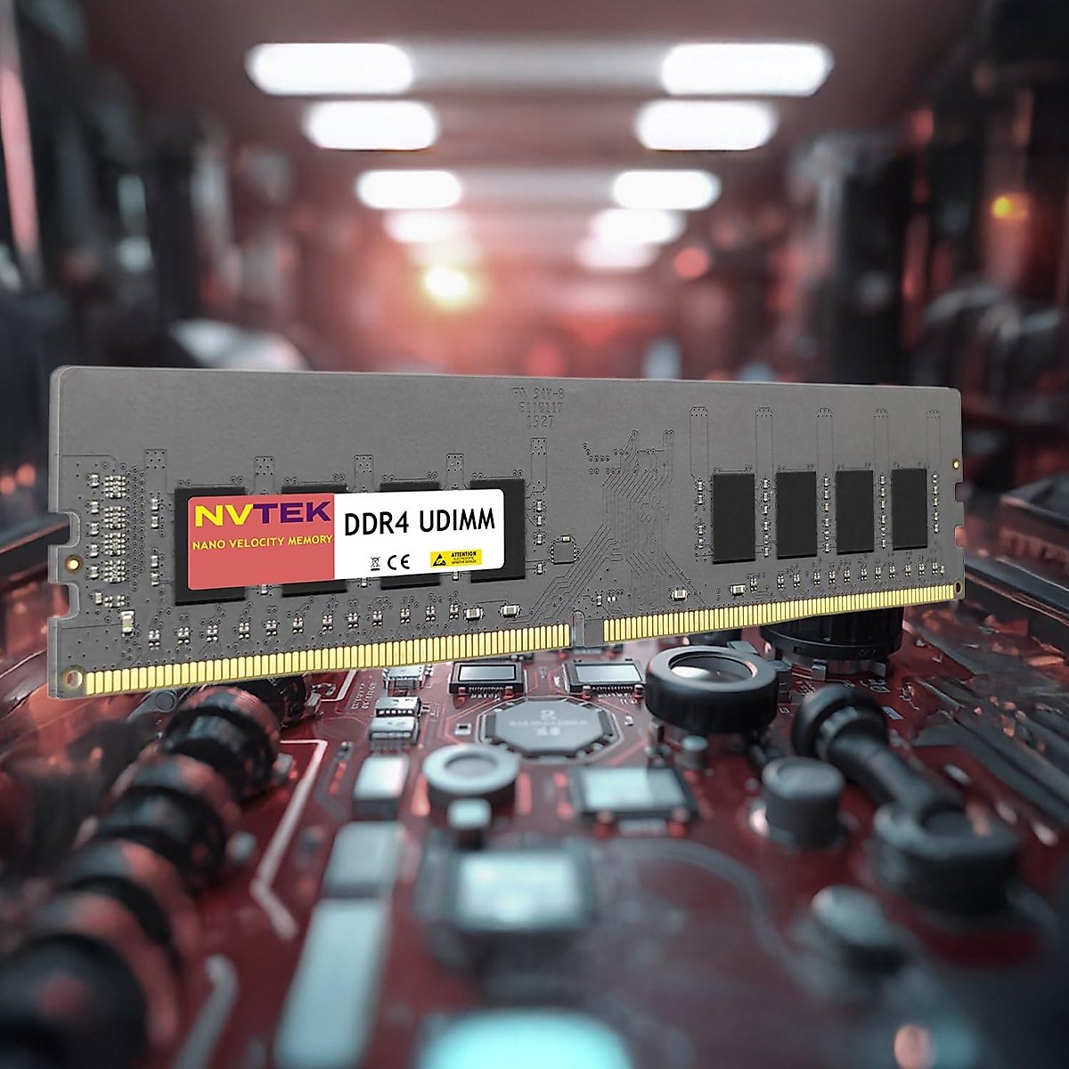 NVTEK 8GB (1X8GB) DDR4 2666MHZ PC4-21300 UDIMM 1Rx8 1.2V CL19 288-PIN Non-ECC Unbuffered Desktop PC Computer Memory