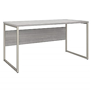 Bush Business Furniture Hybrid Computer Table Desk with Metal Legs, 60W x 30D, Platinum Gray