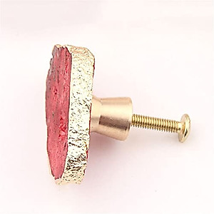 BITACS Crystal Brass Handle Drawer Kitchen Cabinet Closet Door Knob Crystal Drawer Handle (Color : F, Size : As The Picture Shows)