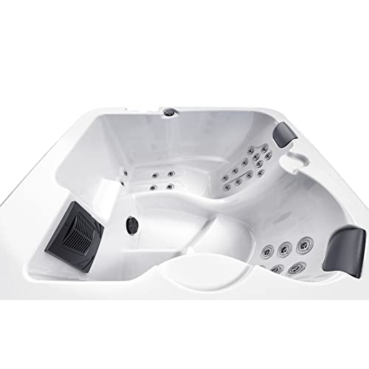 Luxuria Spas Monterey 3-Person 32-Jet Plug and Play Lounger Hot Tub with Ozonator