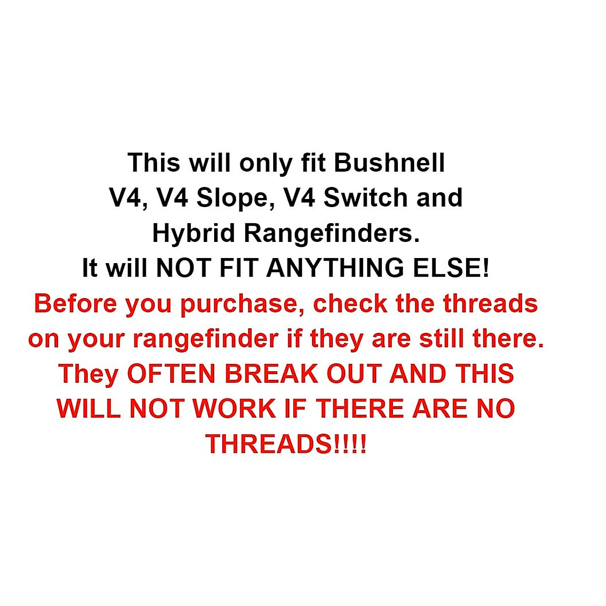 Bushnell Tour V4, V4 Slope/Switch & Hybrid Rangefinders ONLY!!! Battery, Cover, Cap, Screw. Look at Second Image Before You Buy!