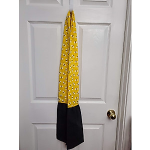 Bumble Bee Neck Towel, Yellow & Black Kitchen Boa, Neck Apron, Kitchen Neck Scarf, Kitchen Scarf, Baker’s Boa, Chef’s Towel, Cooking Towel, Grilling Towel, Gifts under $25