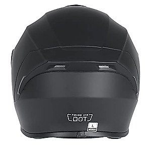 Full Face Motorcycle Street Bike Helmet with Motorcycle Gloves for Men and Women + 2 Visors DOT Model and Helmet Lock for BMX ATV MTB Riding, Road Racing, Cycling(MH-Matte Black, Medium)