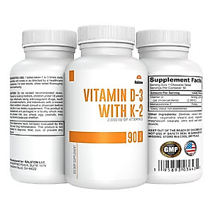 Vitamin D-3 with K-2 (as MK-7)