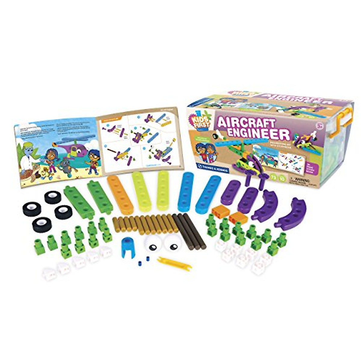 Kids First Aircraft Engineer | STEM | 32 Page Full-Color Illustrated Storybook | Ages 3+ | Preschoolers and kindergartners | Develop Fine Motor Skills | Parents Choice Gold Award, Multi-colored, Standard