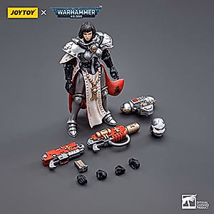 JoyToy 1/18 Warhammer 40,000 Action Figure Adepta Sororitas Battle Sisters Order of The Argent Shroud Irmengard Model
