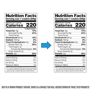 Quest Nutrition Double Chocolate Chip Protein Cookie, High Protein, Low Carb, 12 Count