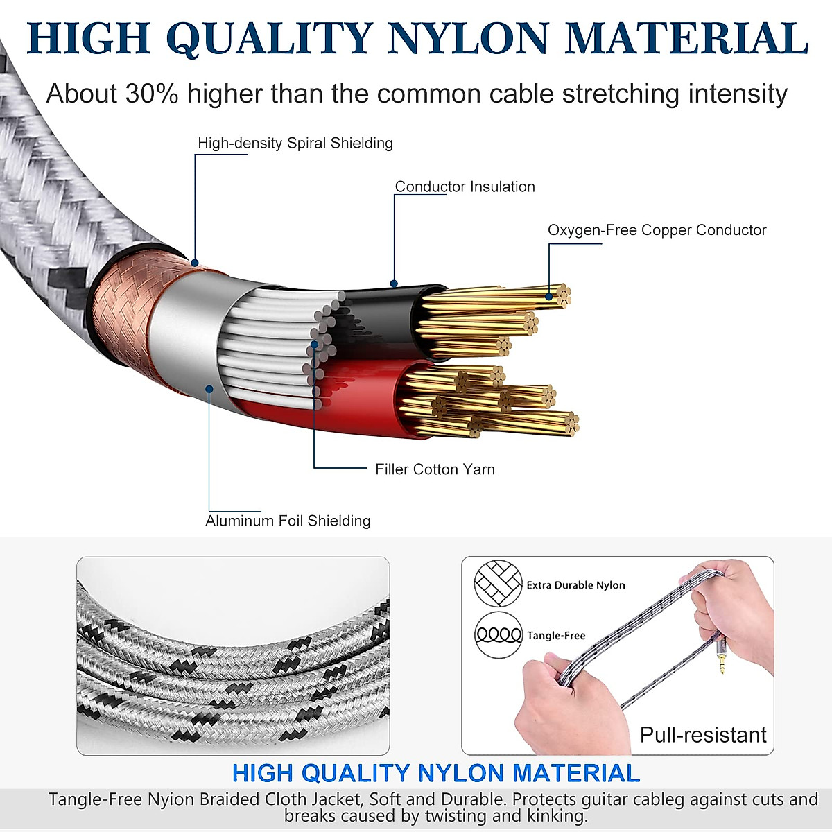 JOLGOO Dual XLR Female to 3.5 mm TRS Stereo Microphone Cable, 2 XLR Female to 1/8 inch TRS Stereo Y Splitter Patch Cable, 10 Feet