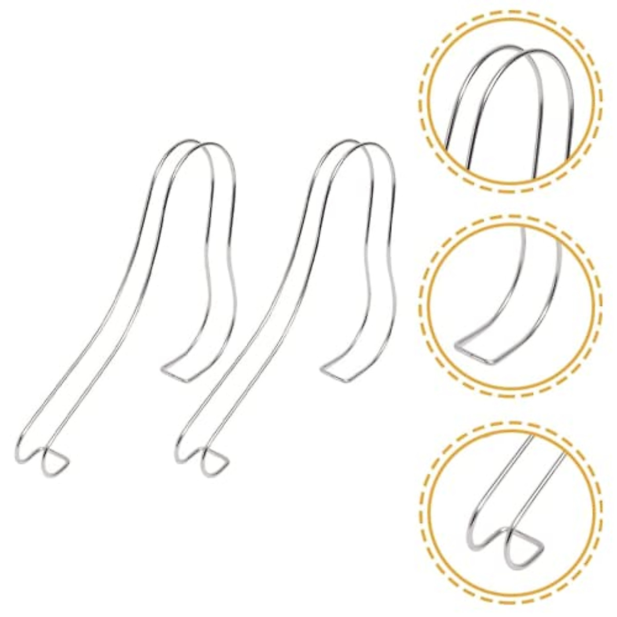 HAN SHENG 4 Pcs Stainless Steel Shoes Display Stands Racks Shoes Organizer Holders Shoes Support Shoes Showcase Heel Stand Heels Forms Racks