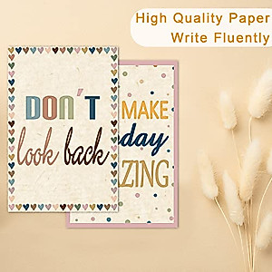 60 PCS Boho Motivational Postcards  for Kids Boho Rainbow Affirmation Postcards Bohemian Blank Encouragement Postcards Inspiration Note Cards for Classmates Friends Teachers Exchange