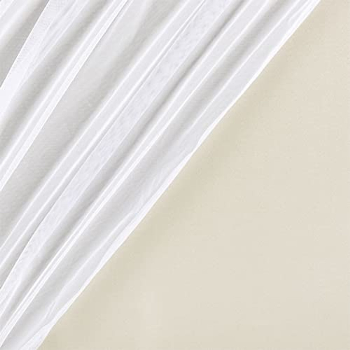 Exclusive Home Catarina Layered Room Darkening Blackout and Sheer Grommet Top Valance, 52"x18", Sand