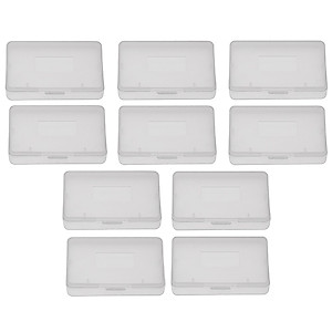 Yunir 10 Pcs Game Case, Cartridge Game Case Transparent Anti Dust Cover for Game Boy Advance GBA 2.56 x 1.57 x 0.31inch Size
