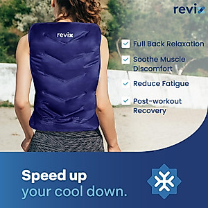 REVIX Large Ice Pack for Back Relaxation, Cold Packs Reusable for Shoulder, Hip, Leg, Ice Wraps Cold Compress Therapy to Smooth Discomfort and Fatigue, 13 X 21‘’