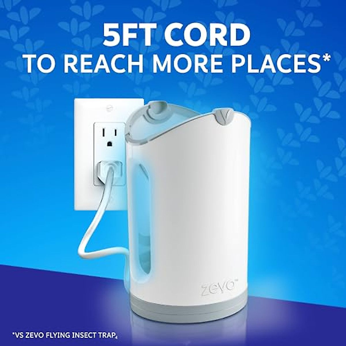 Zevo MAX Flying Insect Trap, Fly Trap Captures Houseflies, Fruit Flies, and Gnats (1 Plug-in Base + 2 Cartridges)