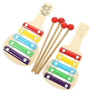 MILISTEN 10 sets Instrument Learning Kids of Educational Baby Boys Stuffer Stocking Preschool Plaything Gift and Xylophone Toys Musical Wooden Percussion Girls Gifts Toy Toddlers Toddler