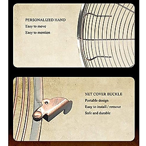 SZYDKJ Remote Control Swing Fan for Household Industry,Wall Mount Oscillating Fan Wall-Mounted Fans-Retro Antique Metal Wall Fan/ 3 Speed Settings,Quiet Operation (Size : W:400mm/H:450mm)