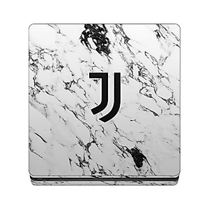 Head Case Designs Officially Licensed Juventus Football Club White Marble Art Vinyl Sticker Gaming Skin Decal Cover Compatible With Sony PlayStation 4 PS4 Slim Console and DualShock 4 Controller