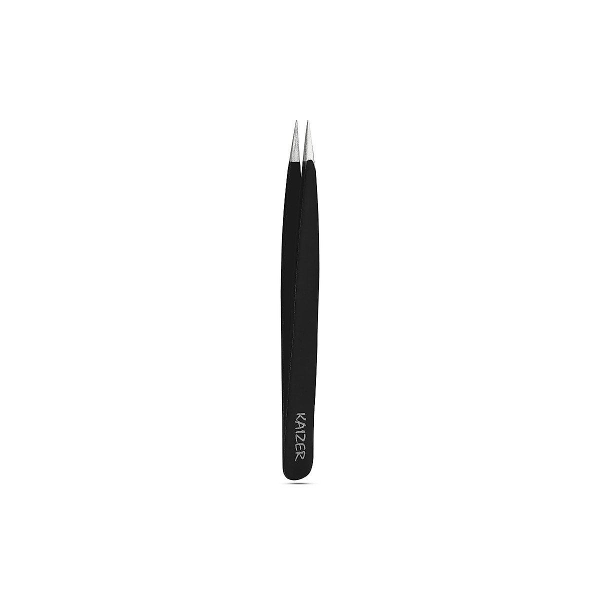 Professional Stainless Steel Tweezer Set for Eyebrows - Precision Tweezers for Ingrown Hair, Blackhead & Splinter | 4 Pcs, Black, 3.5 x 4.5 x 0.50 (KZR-01)