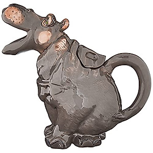 Blue Sky Ceramic 9.25" x 5.25" x 9.25" Hippo Teapot