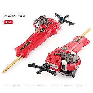 Battling Tops Burst B-203 Helios Hyperion Ultimate Fusion DX with Right/Left Spin Bey Blades Launcher, Gaming Top Spinning Toy Gift for Boys (B-203-01)