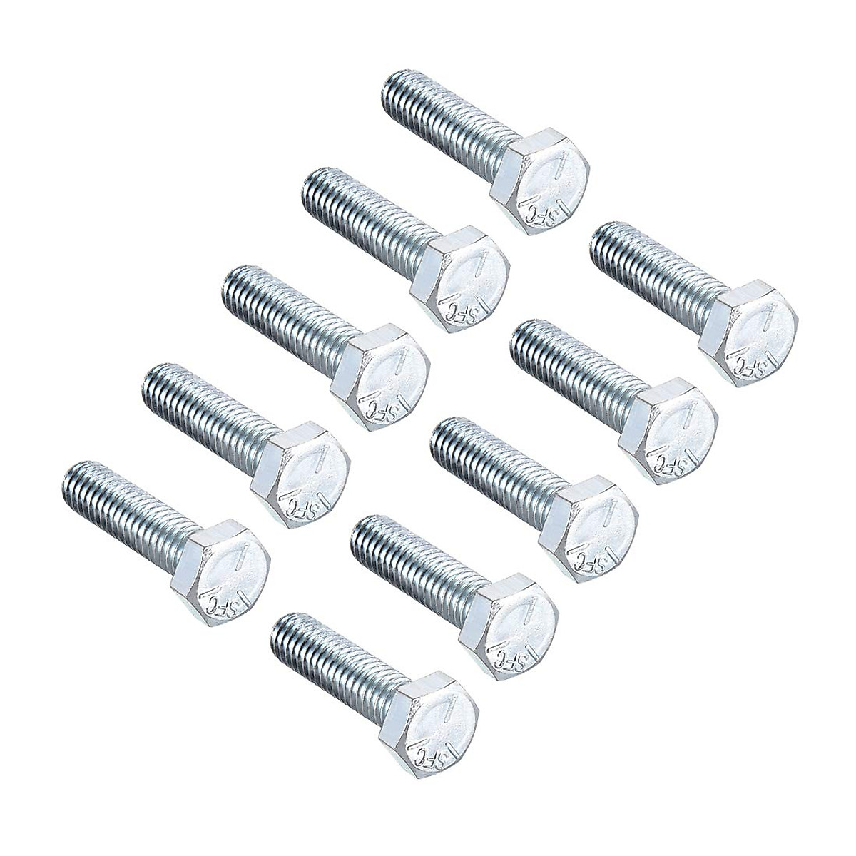 uxcell Hex Head Screw Bolts Carbon Steel 5/16"-18 * 1-1/4" Fastener Grade 5 UNC 10pcs