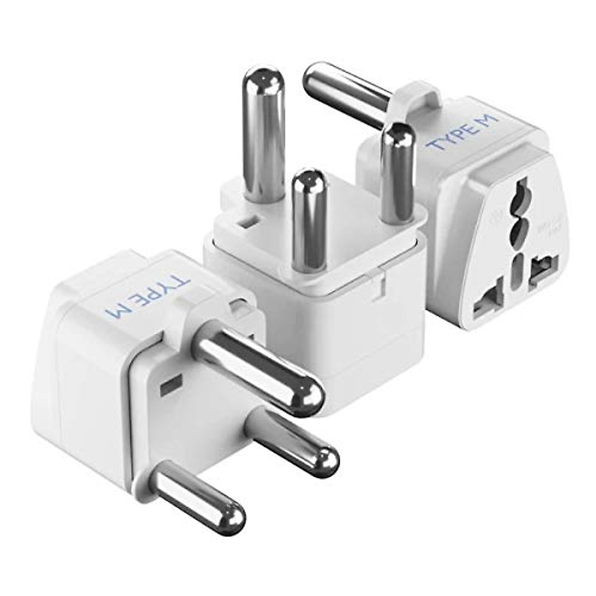 Ceptics South Africa, Botswana Travel Adapter, Universal Socket Plug Accepts Plugs From any Country, Perfect for Cell Phones, Laptops, Chargers and More - 3 Pack