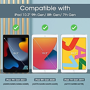 ProCase for iPad 9th Generation 2021/ iPad 8th Generation 2020/ iPad 7th Generation 2019 Case, 10.2 iPad Case iPad Cover 9th Generation -Darkblue